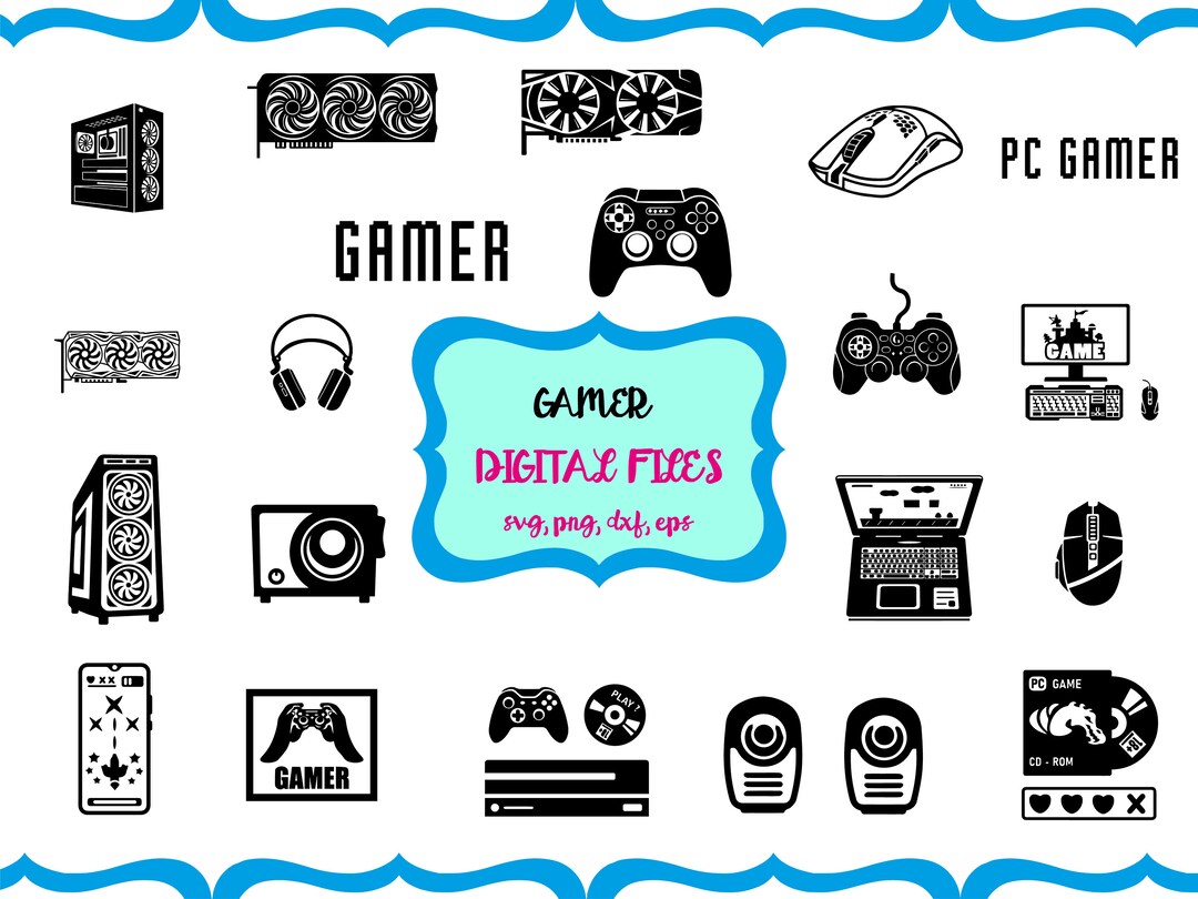 Gamer Svg Bundle Pc Gamer Svg Computer Svgcomputer Vector - Etsy