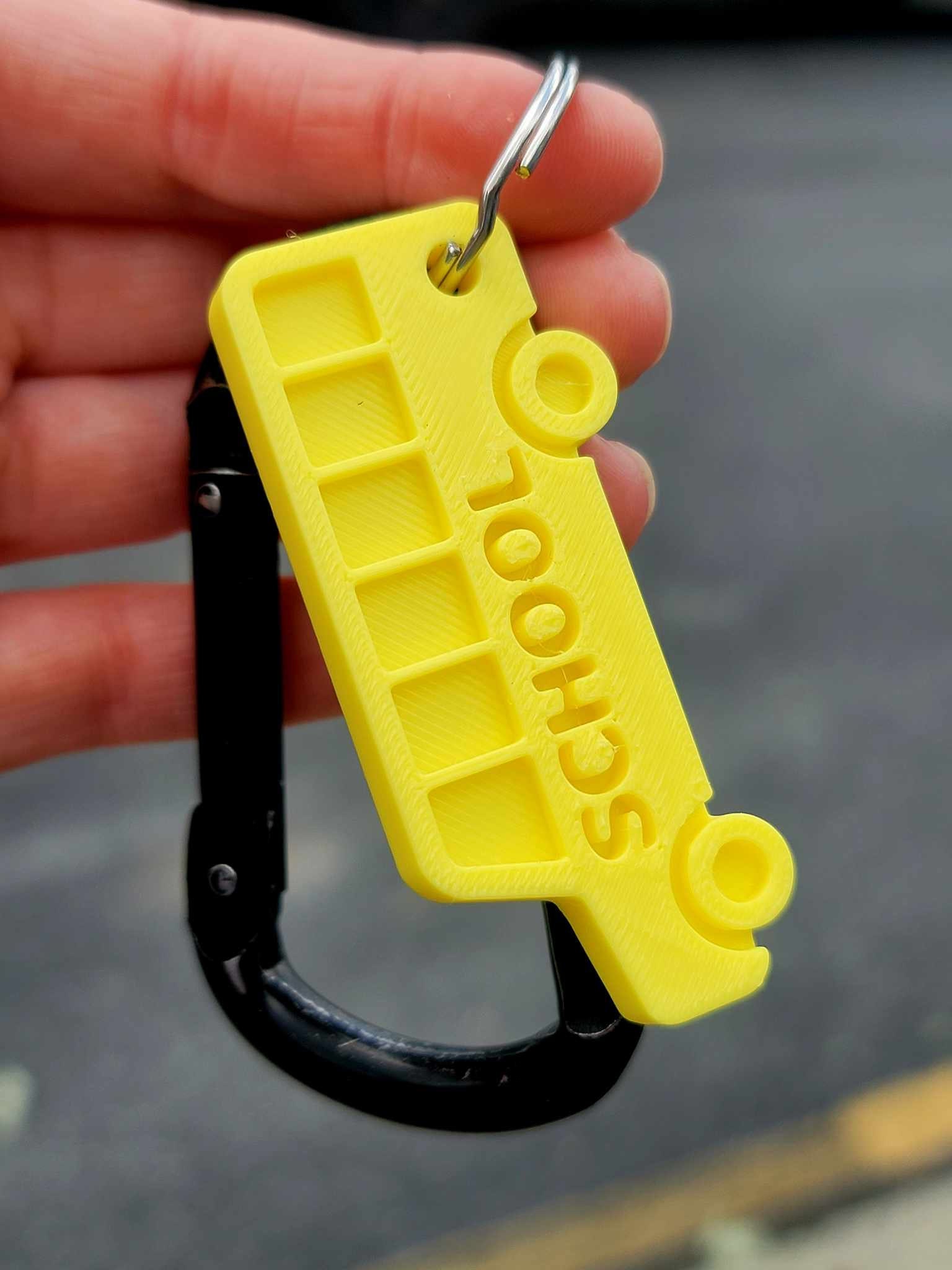 School Bus 3D Printed Keychain - Etsy