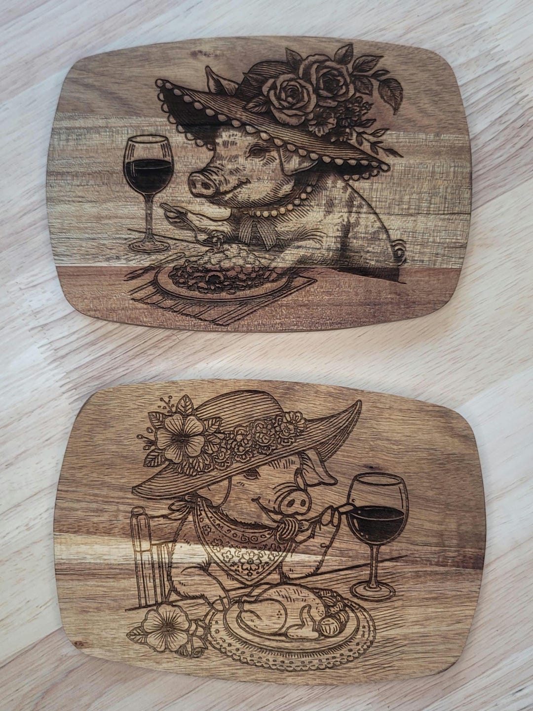 Country Pig Serving Boards - Etsy