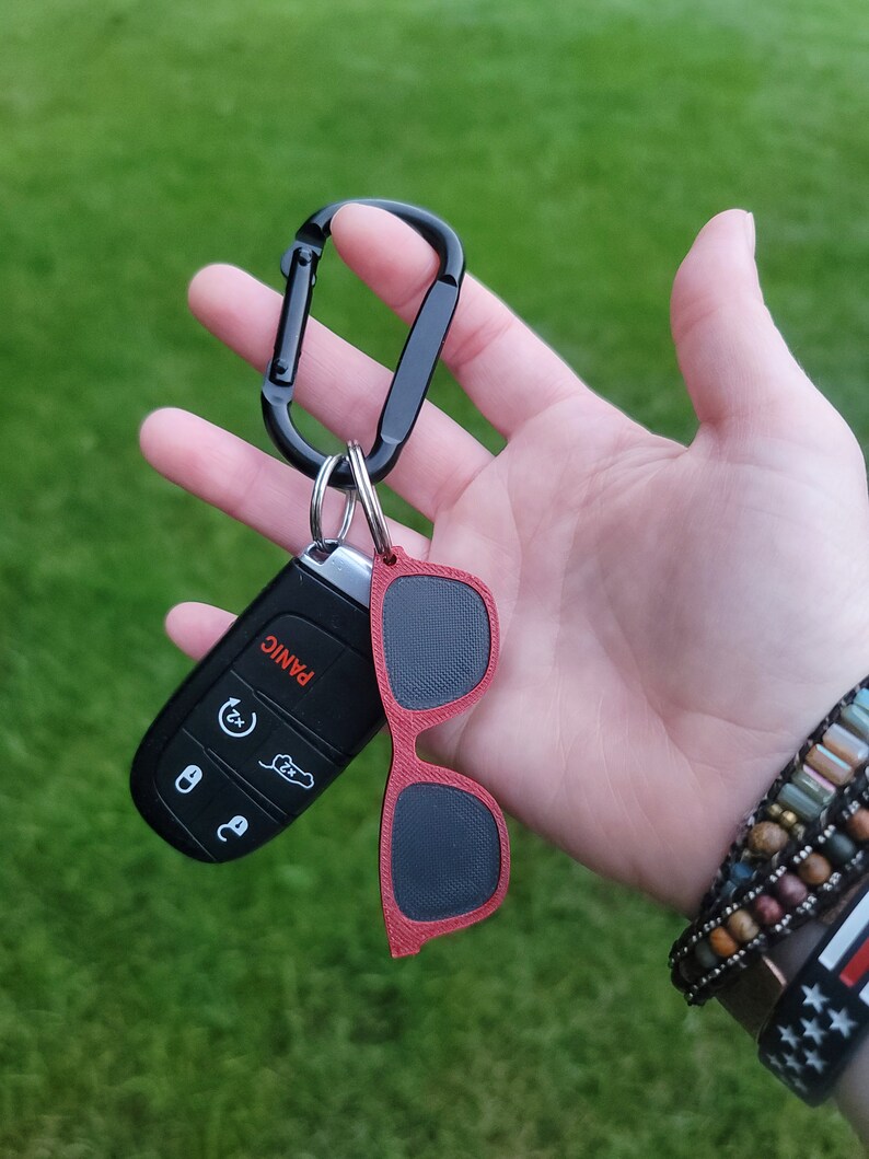 Sunglass 3D Printed Keychain - Etsy