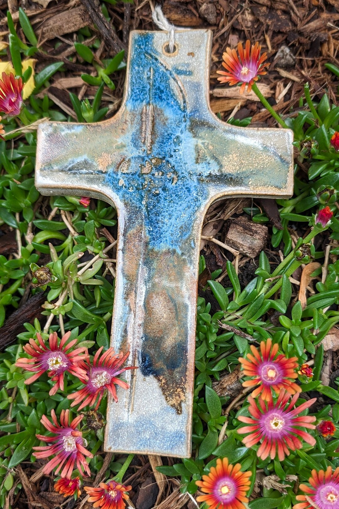 Artisan Made Wedding, Anniversary, Engagement Cross. Ceramic, Inscribed ...