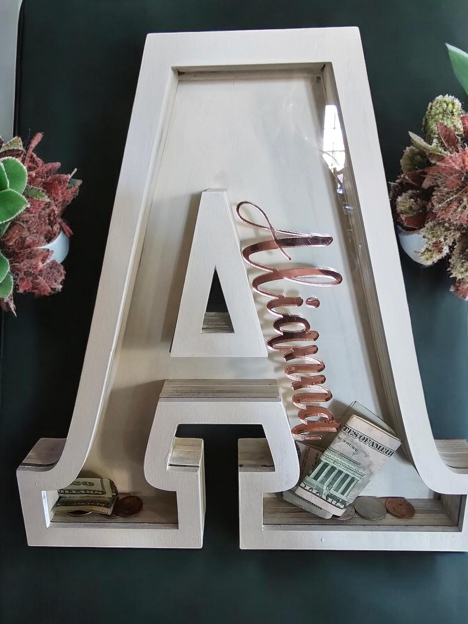 Personalized Letter Money Bank, Coin Bank for Kids - Etsy