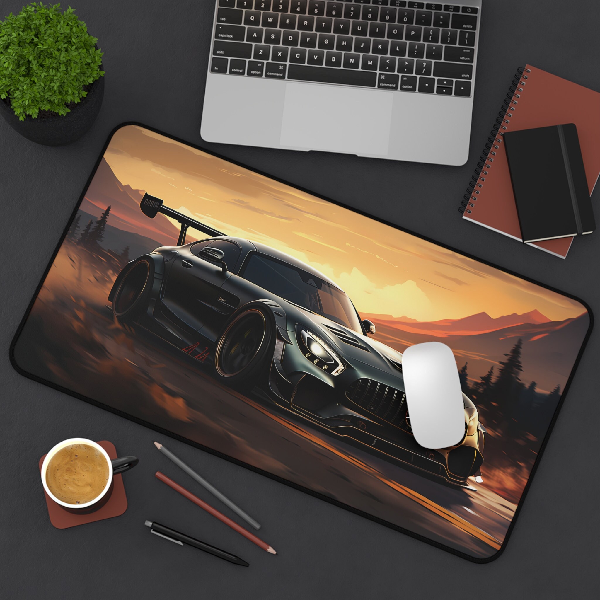 Mercedes AMG GTR Desk Mat Car Gaming Mouse Pad Full Desk - Etsy