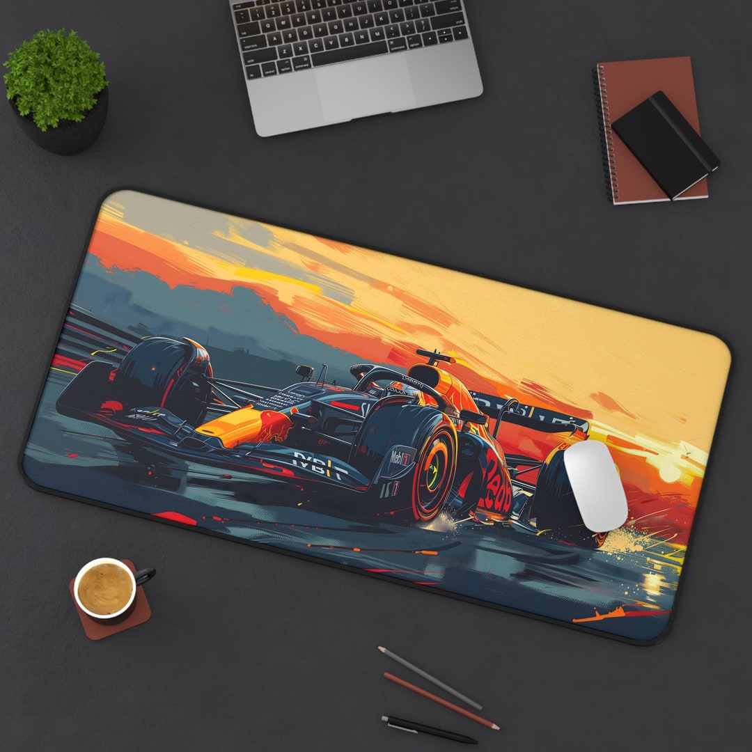 Red Bull F1 Desk Mat, Car Gaming Mouse Pad, Full Desk Decor Accessory ...