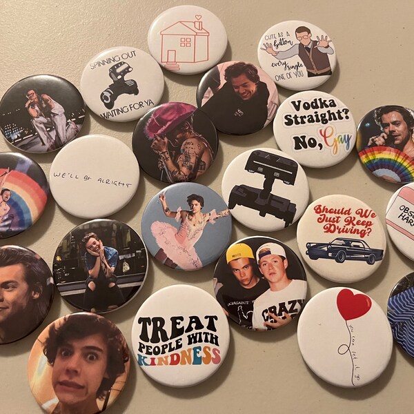 Harry Styles Pins - Etsy