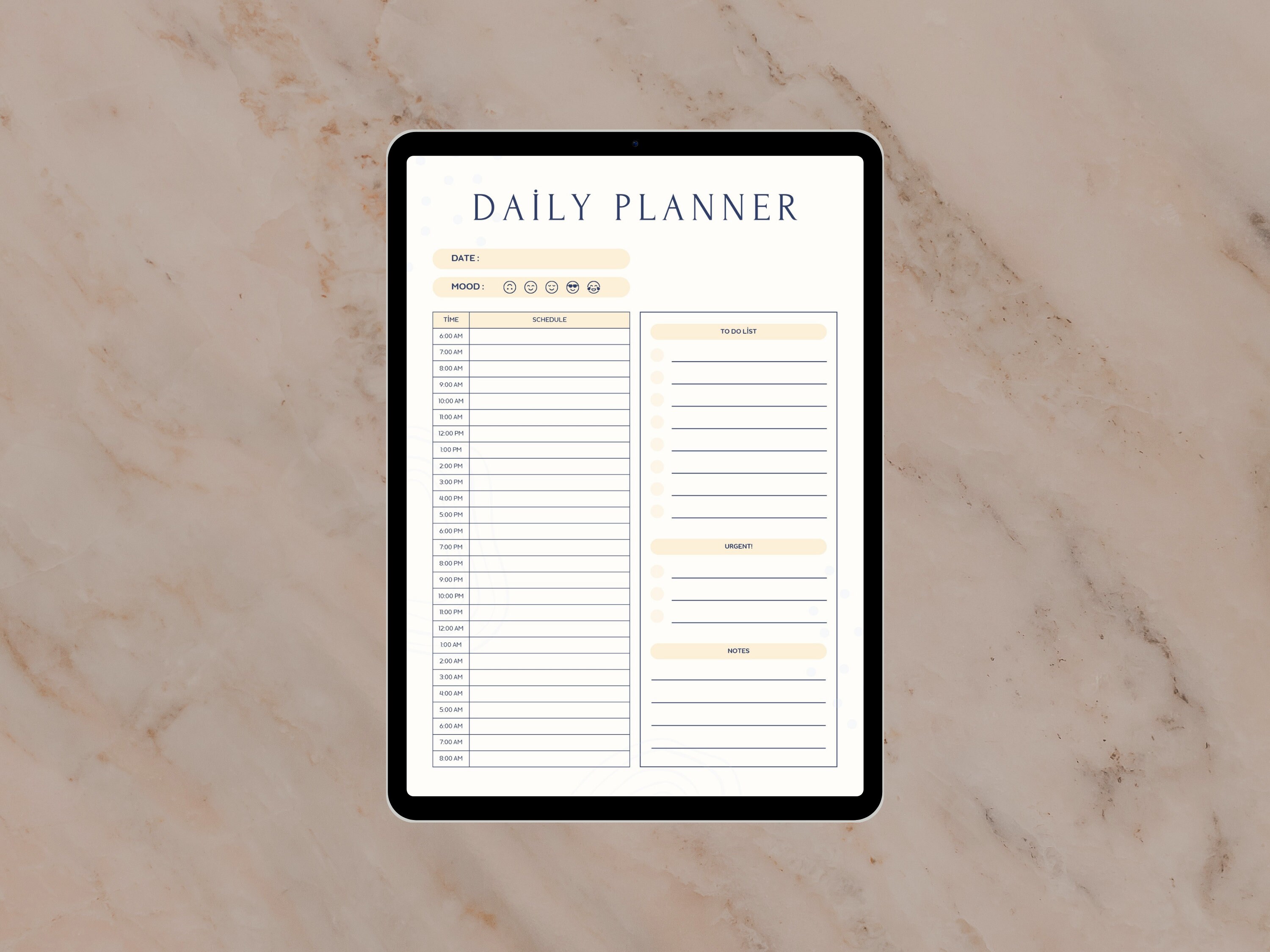 Minimalist Personal Digital Printable Daily Planner | Daily Planner ...