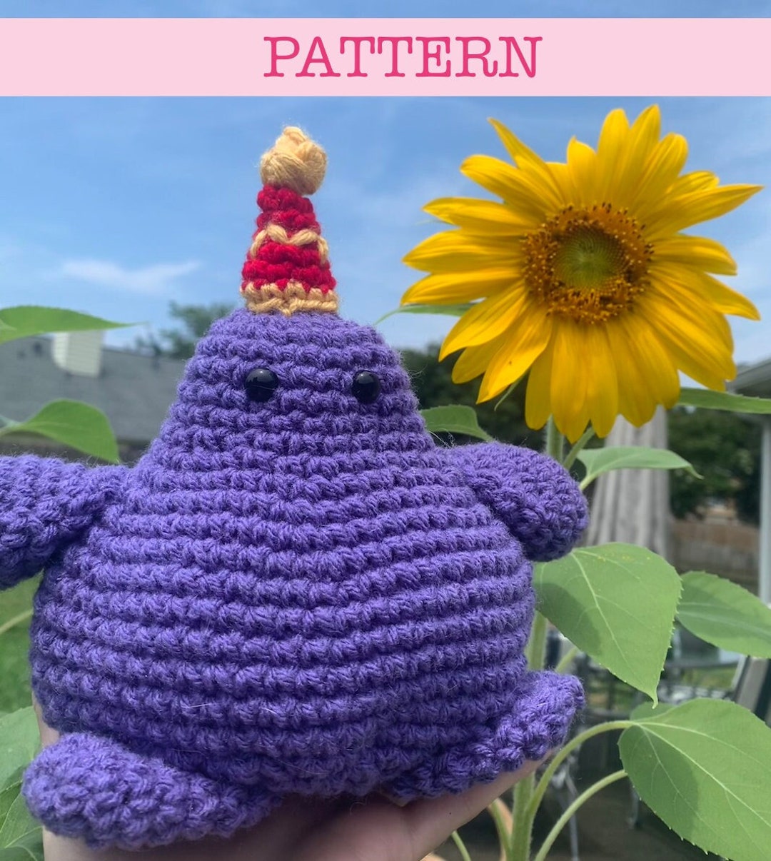 Birthday Grimace Crochet Pattern DIGITAL PDF - Etsy