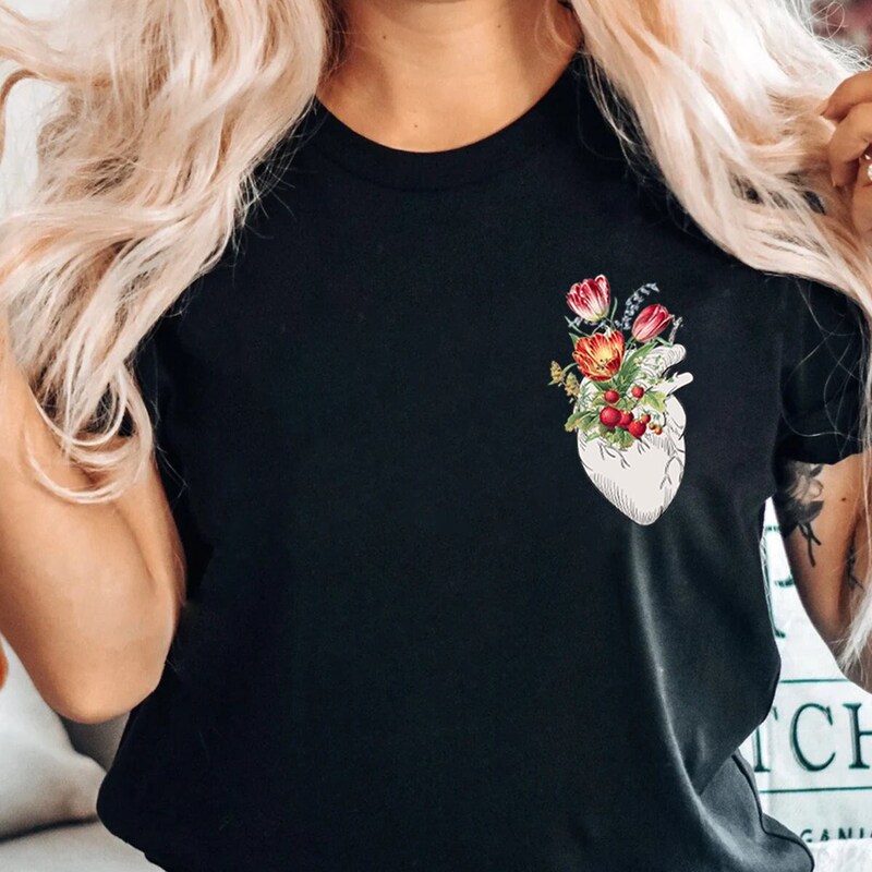 Heart Tshirts for Women - Etsy