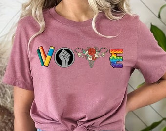 Vote Shirt, Banned Books Shirt, Reproductive Rights Tee, BLM Shirts ...