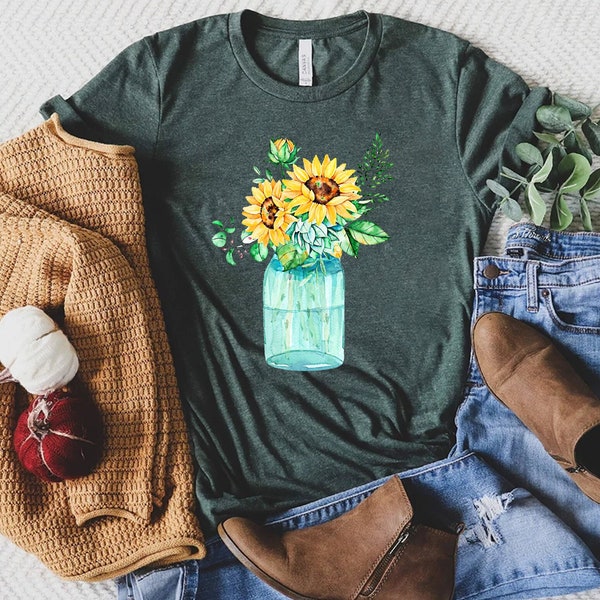 Sunflower Shirt - Etsy