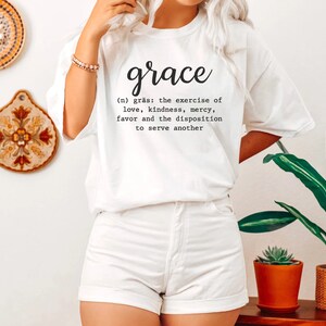 Grace Shirt, Grace Definition Shirt, Grace T Shirt, Christian Shirts ...