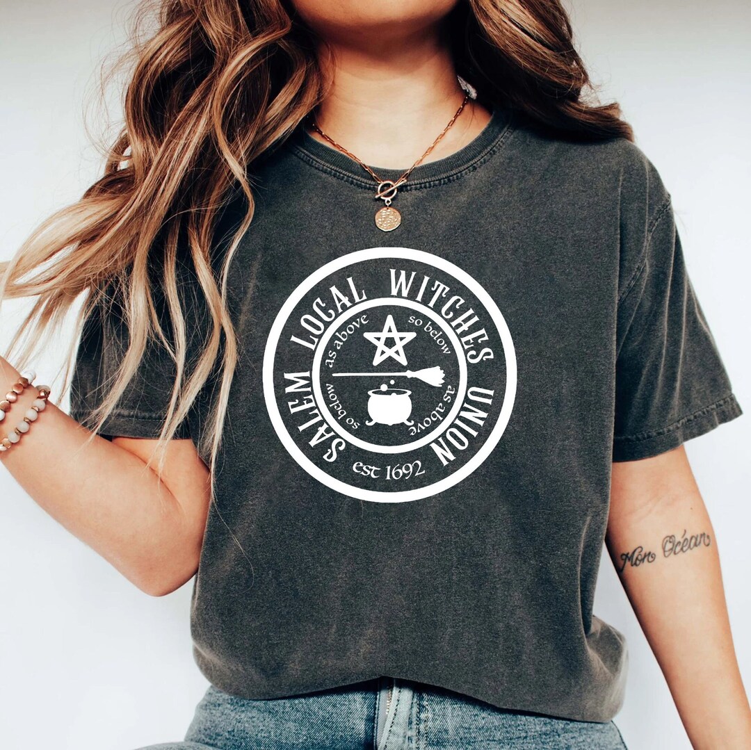Salem Witches Union T-shirt, Halloween Shirt, Witch Clothing, Fall ...