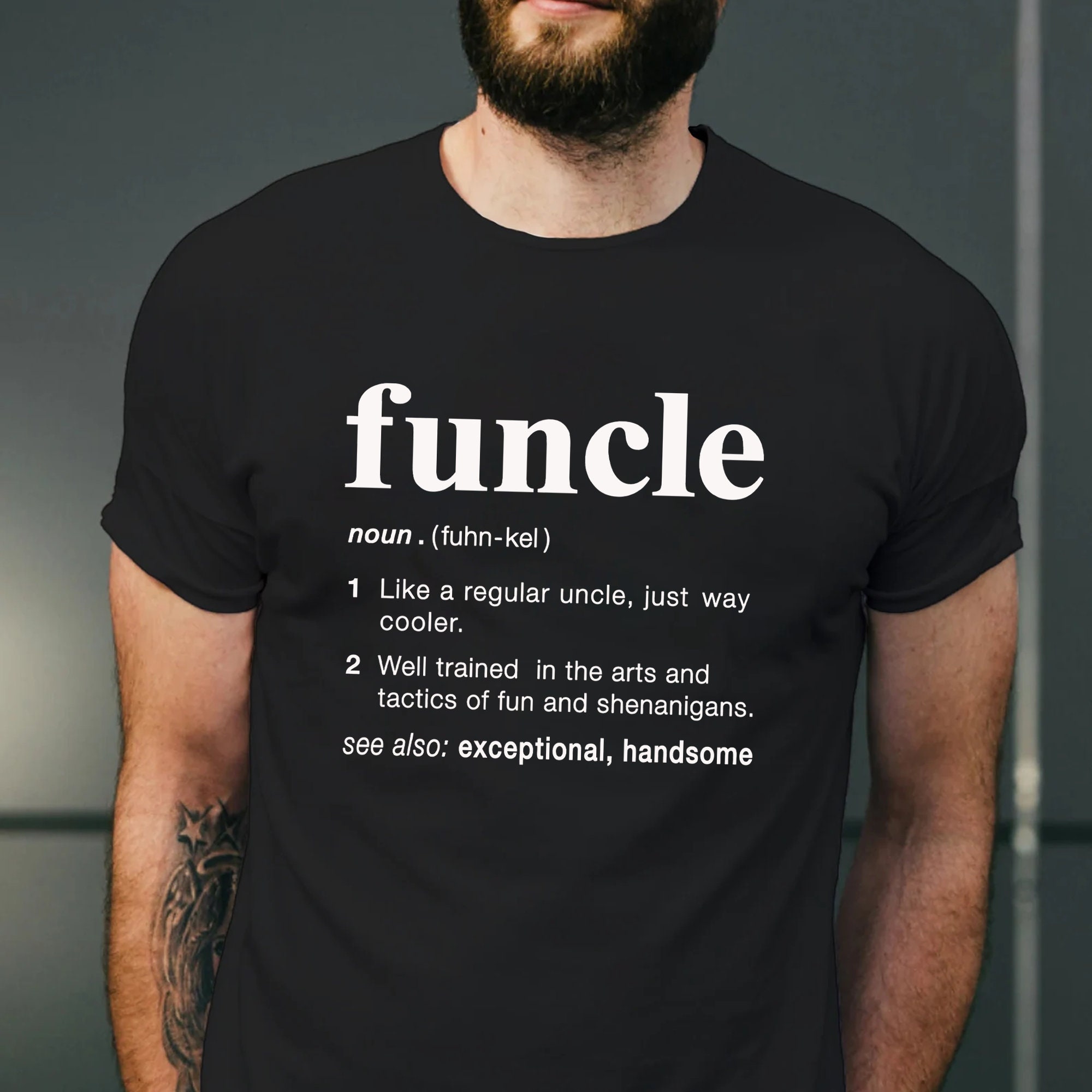 Gift for Uncle, Funcle Definition Shirt, Funny Uncle Tee, Family Shirt ...