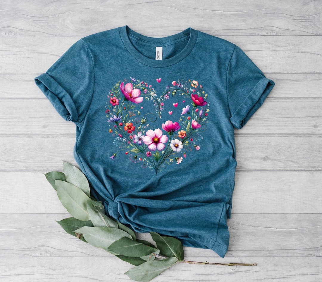 Vintage Botanical Shirt, Flower Shirt, Wildflower Shirt, Gardening ...