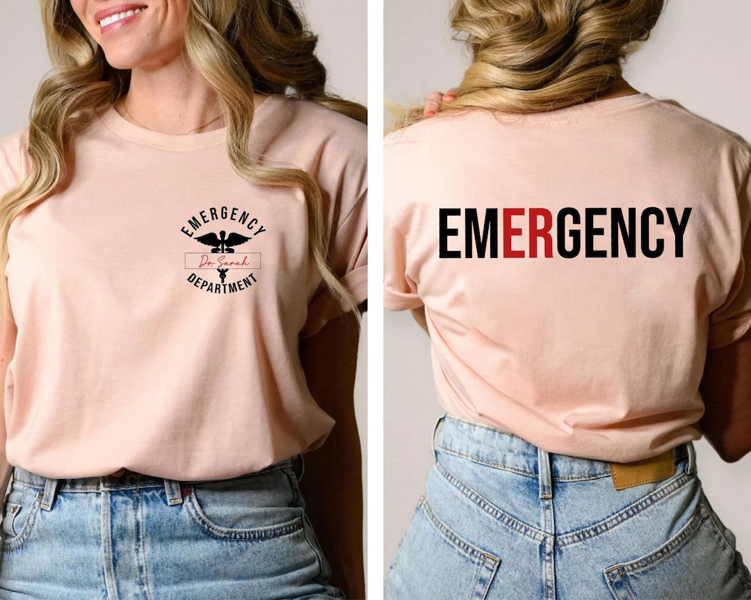 Custom ER Shirt, Emergency Department Shirt, ED Sweater, Personalized ...