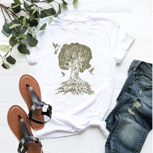 Tree Shirt,gnarled Tree T-shirt Men's Graphic Tee,tree of Life,for Men ...
