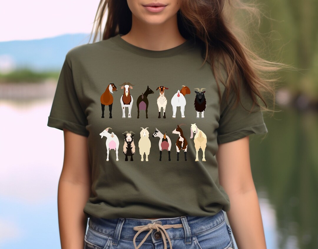 Goats Shirts, Goat Lover Shirt, Cute Goats Shirt, Farm Animal Shirt ...