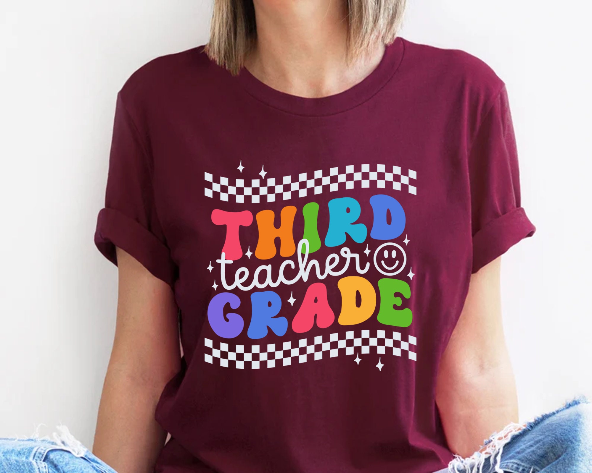 Third Grade Teacher Shirt, Teacher Team Shirts, 3rd Grade Teacher Shirt ...