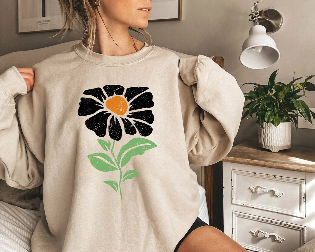 Boho Daisy , Flower Tee Shirt, Botanical Tee, Boho Tee, Wildflower ...