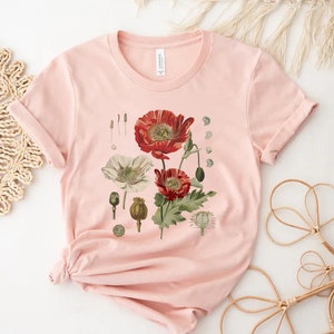 Botanical Shirt,botanica Tee, Wildflower Shirt, Garden Shirt, Plant ...