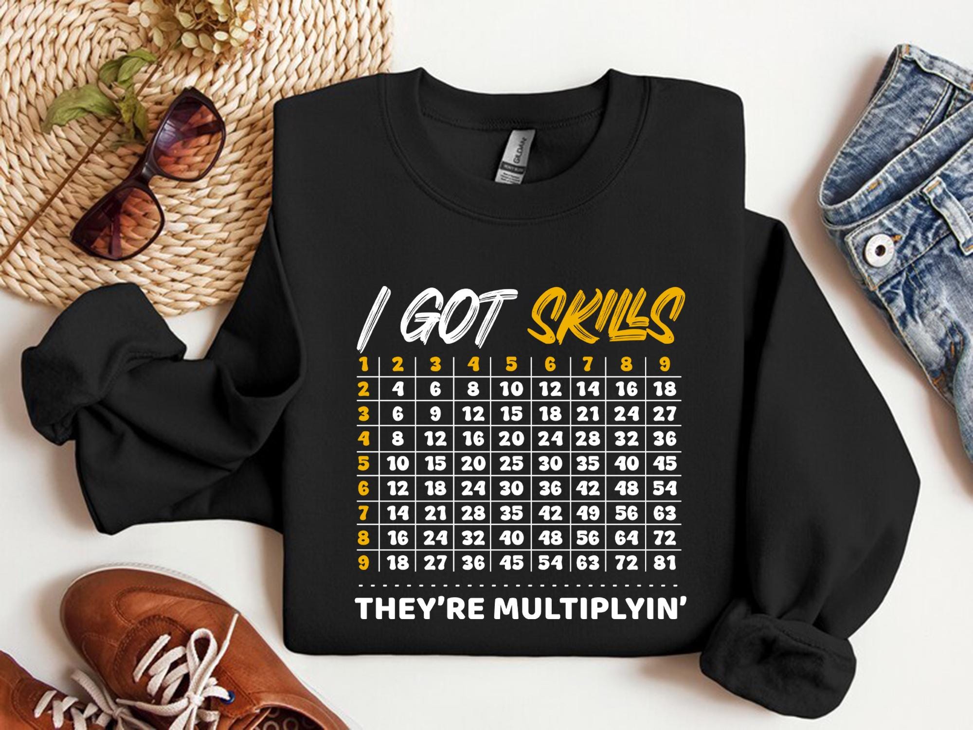 Math Teacher Sweatshirt, Multiplying T-shirt, Math Shirt, Funny Math ...