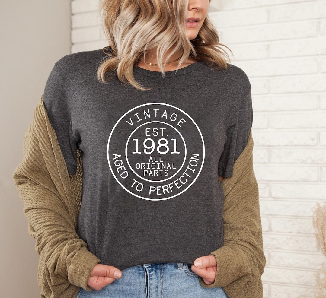 Vintage 1981 Retro Shirt, Vintage 1981 Shirt, 43rd Birthday, 43rd ...