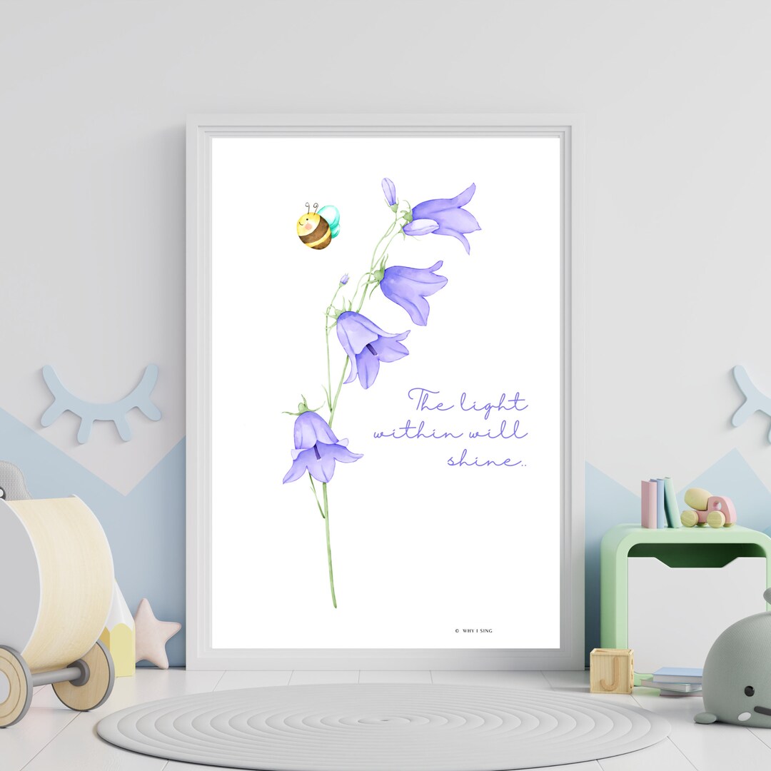 Lightwithin Keepsake Poetry Print Unique Baby Nursery Decor Baby Shower ...