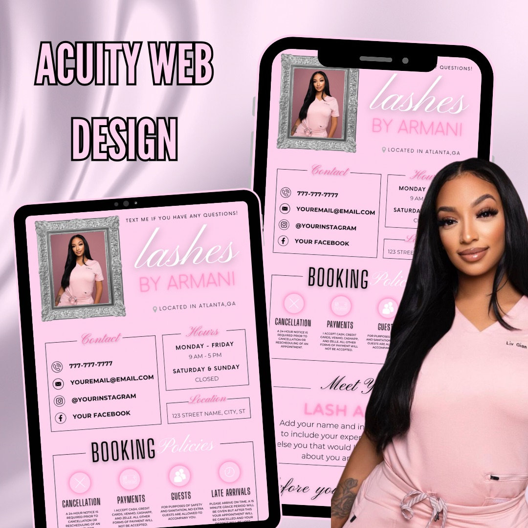 Acuity Website Design Template (editable) - Etsy