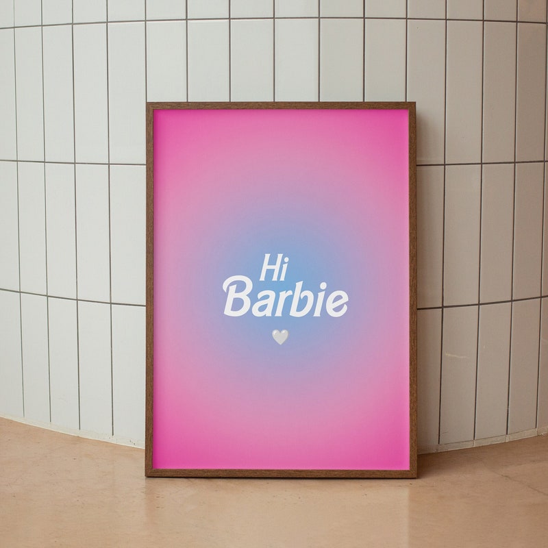Barbie Blue Poster - Etsy