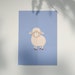 Baby Sheep on Blue Background / Kids Animal Poster / Children Wall Art ...
