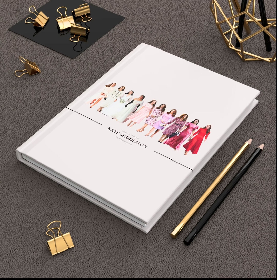 Princess Kate Middleton Style Hardcover Journal Notebook Lined Diary ...