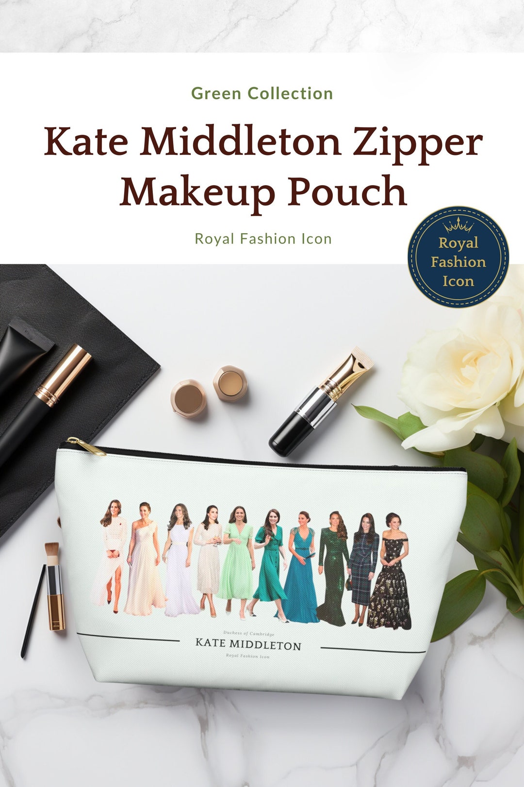 Princess Kate Middleton Makeup Bag Kate Middleton Gift for Her Makeup ...