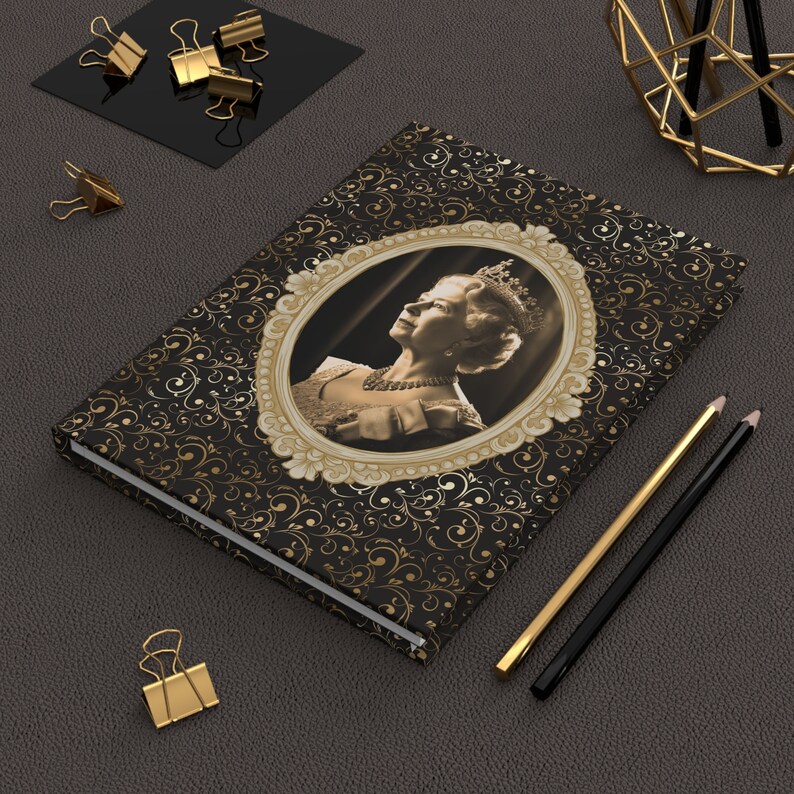 Queen Elizabeth Notebook Hardcover Journal Lined Notebook Queen ...