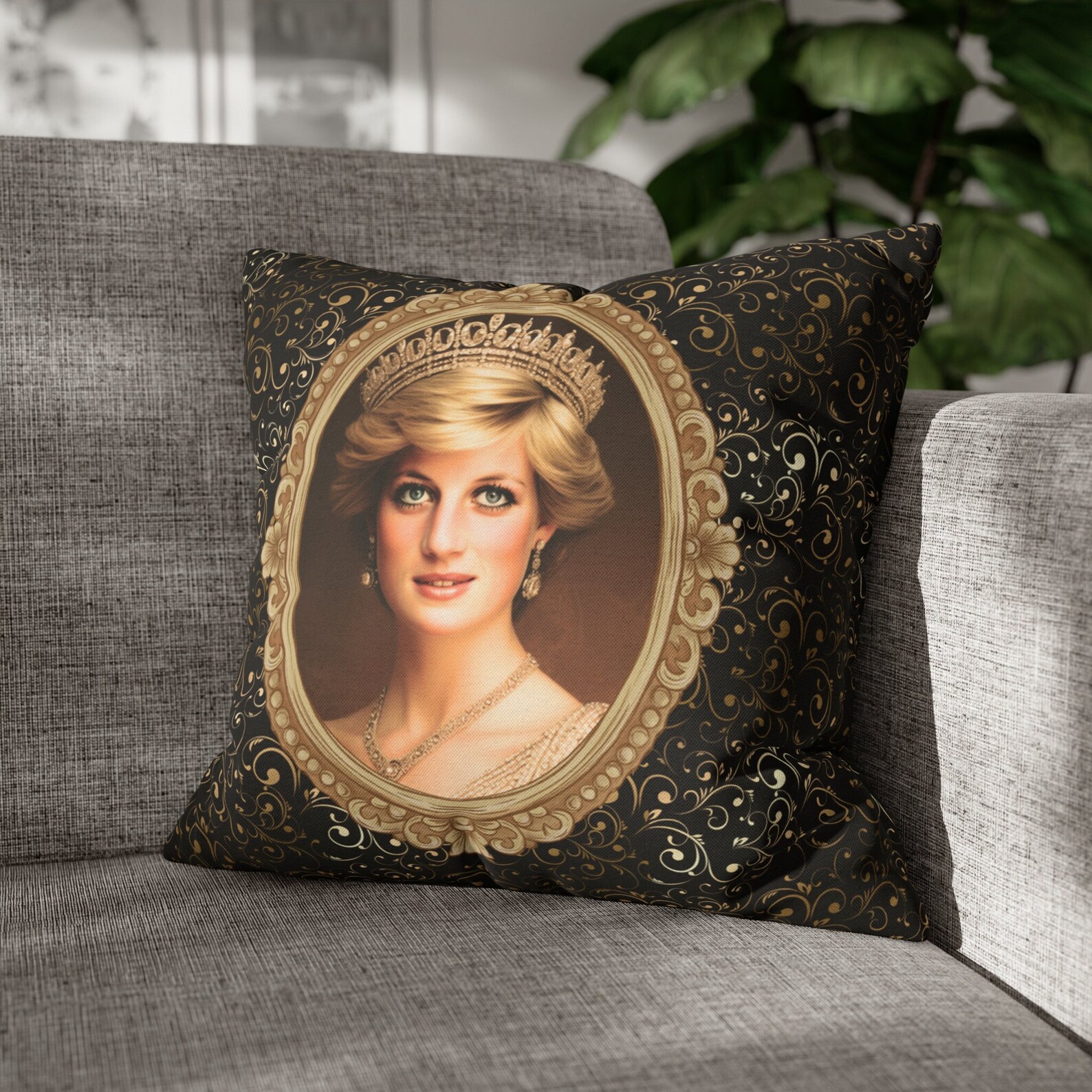 Princess Diana Accent Pillow 14x14 Throw Pillow Diana Gifts Royal Room ...