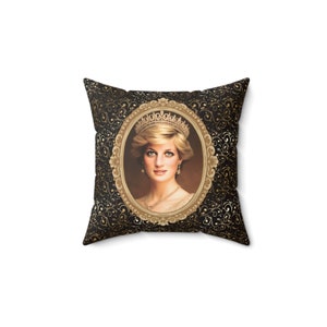 Princess Diana Accent Pillow 14x14 Throw Pillow Diana Gifts Royal Room ...