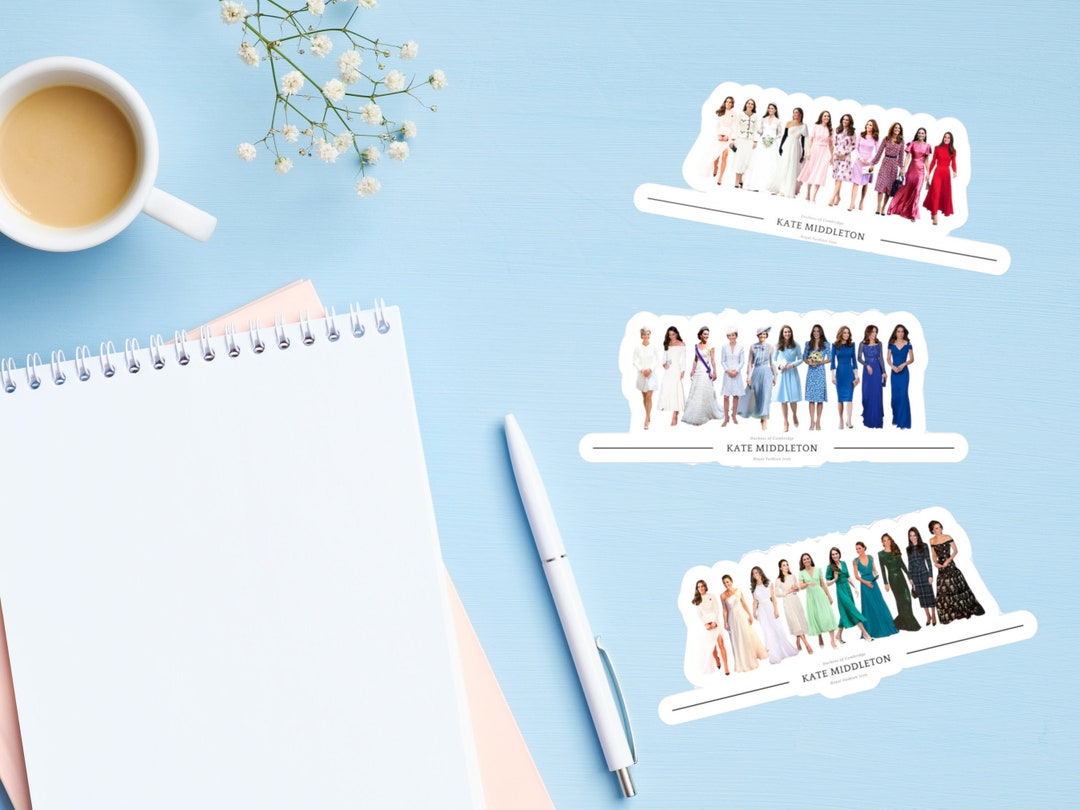 Princess Kate Middleton Style Vinyl Stickers for Gift Box Kate ...