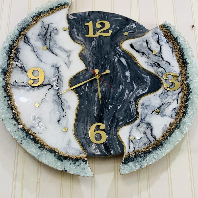 Epoxy Wall Clock - Etsy