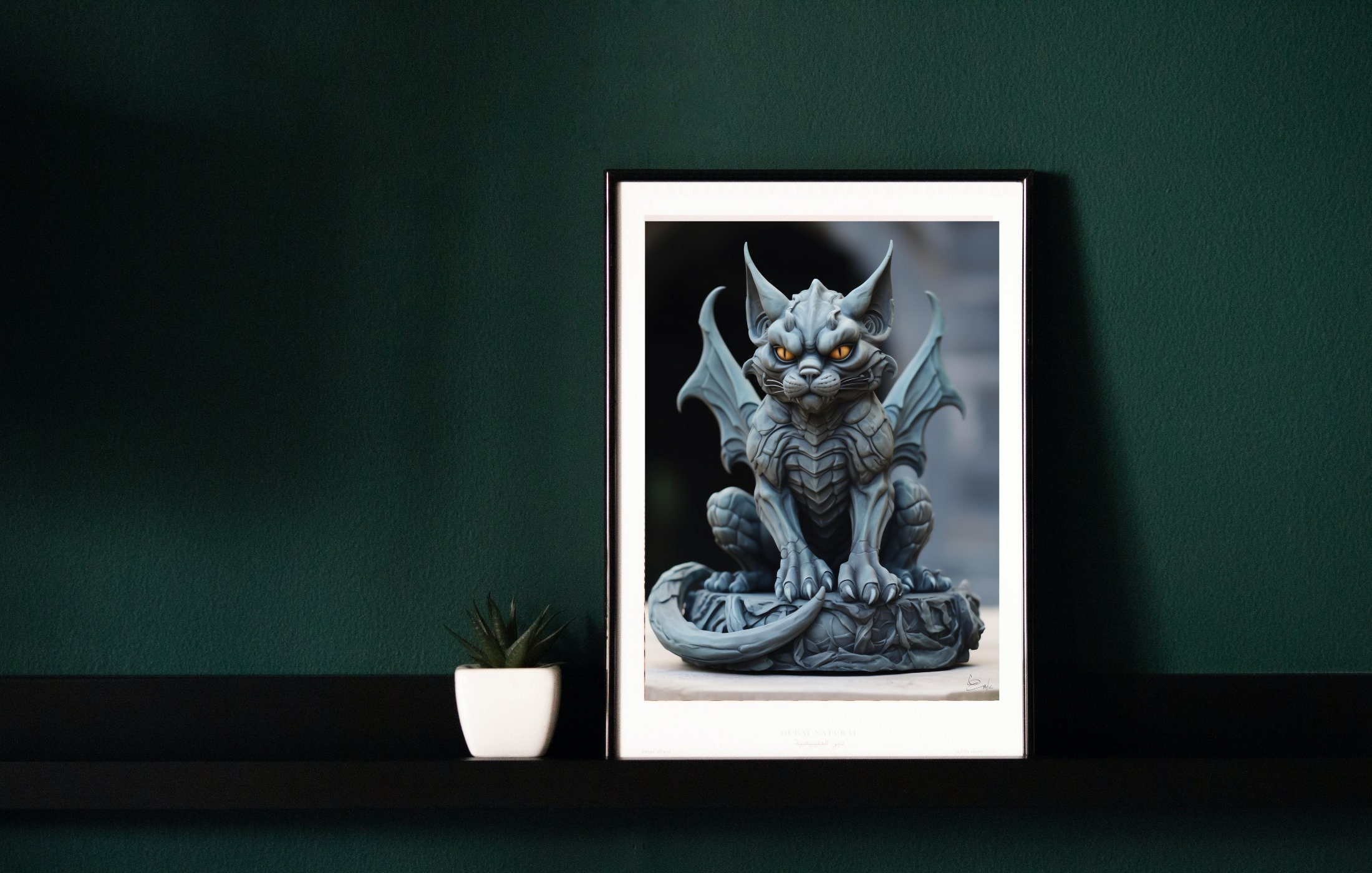 Gargoyle Sculpture Printable Wall Art, Greek Mythology Print, Neutral ...