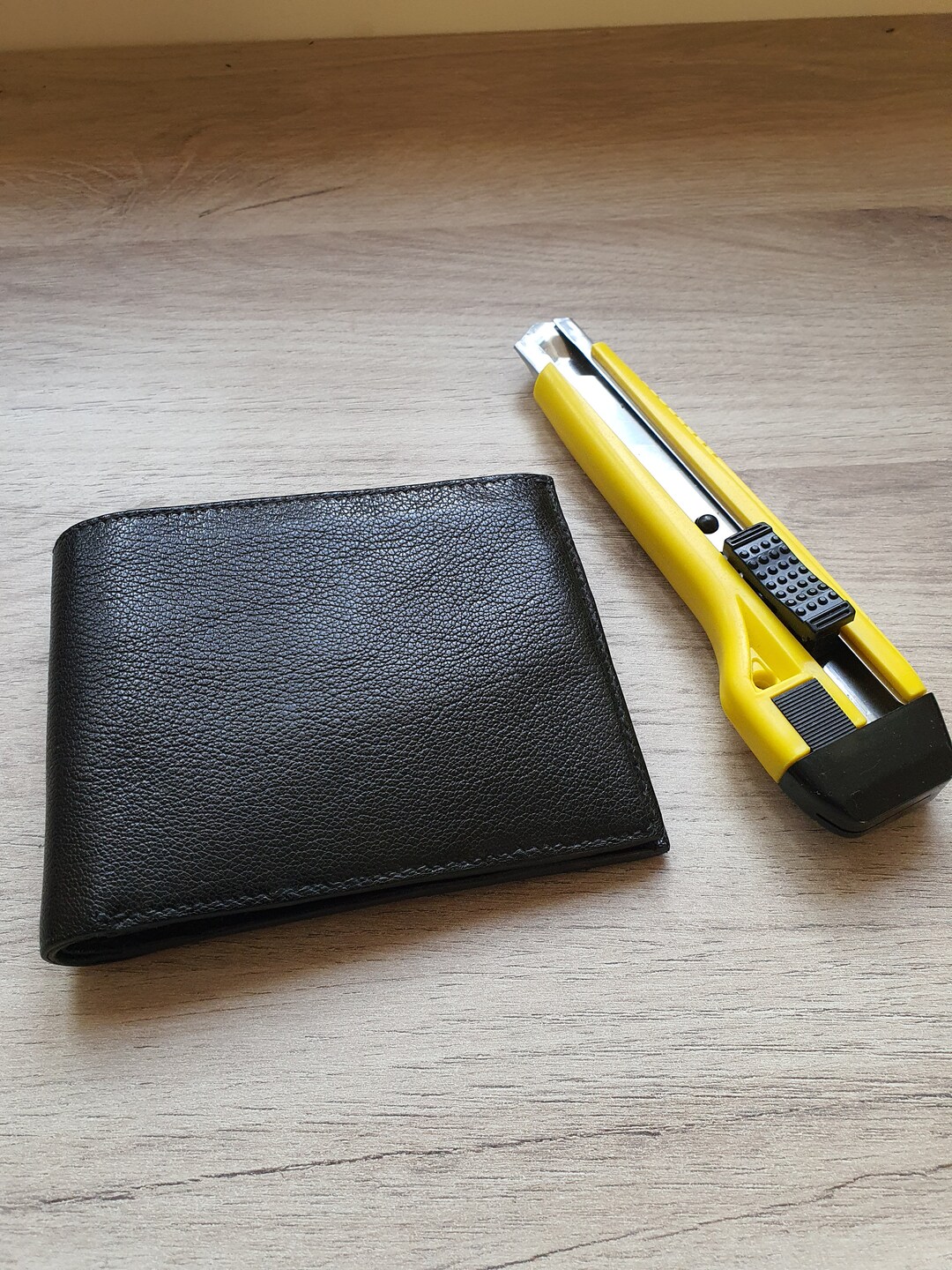 Hand Made Minimalist 100% Real Goatskin chevre Wallet - Etsy UK