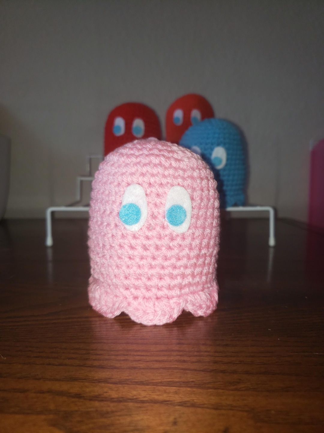 Pinky Pac-man Ghost. Pink Pac Man Ghost - Etsy