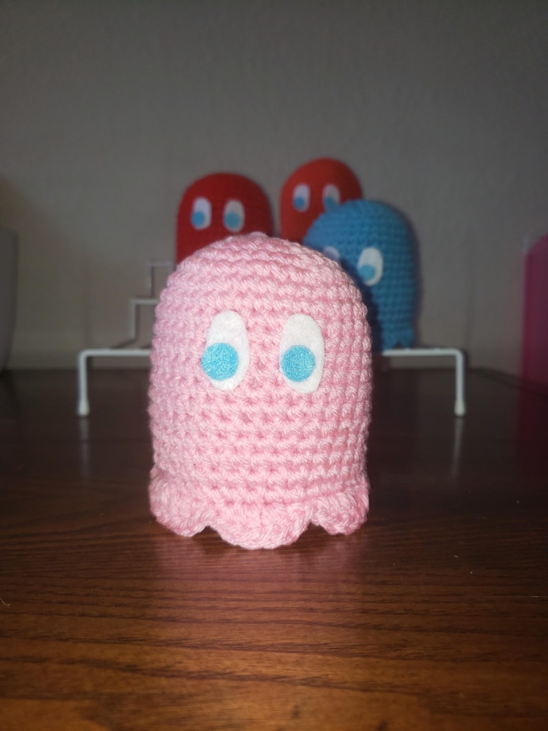 Pinky Pac-man Ghost. Pink Pac Man Ghost - Etsy