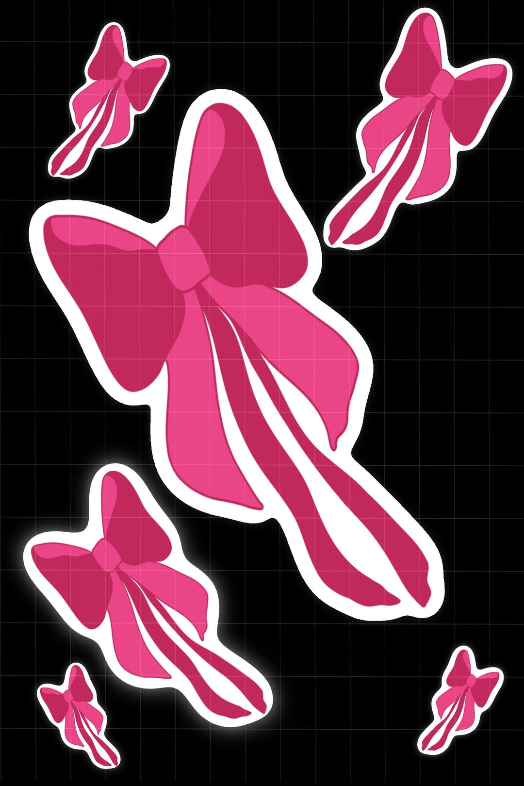 Pink Bow Stickers – Coquette Planner Clipart (PNG Digital Download) - Etsy
