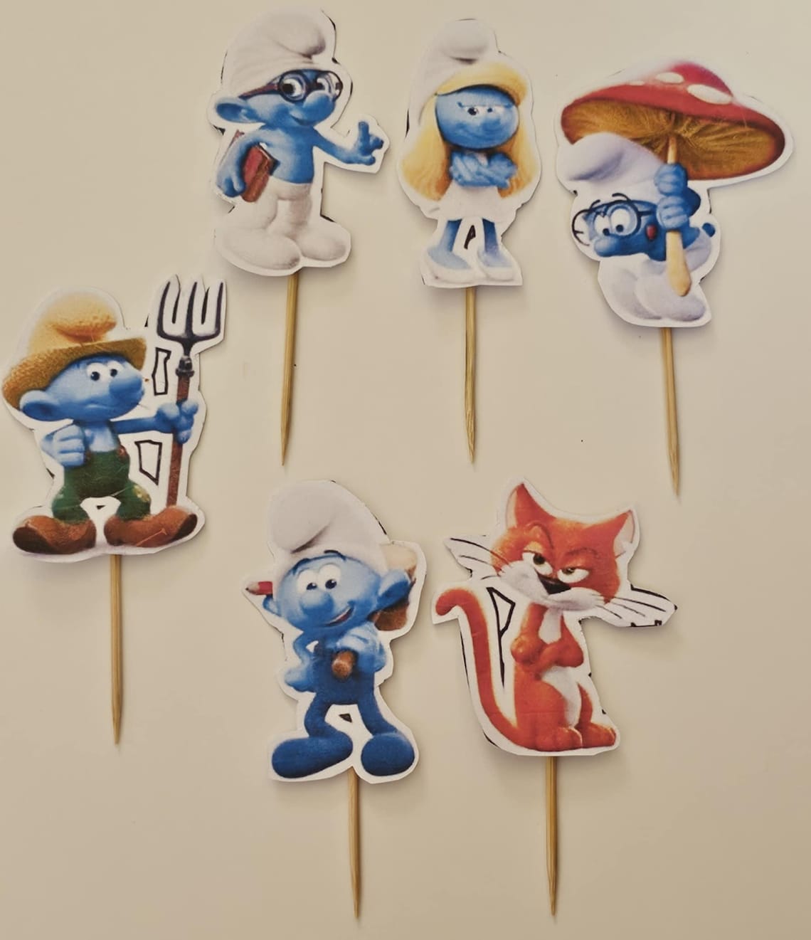 12 of Smurfs Cup Cake Toppers/cake Toppers Smurfs Cup Cake Toppers ...