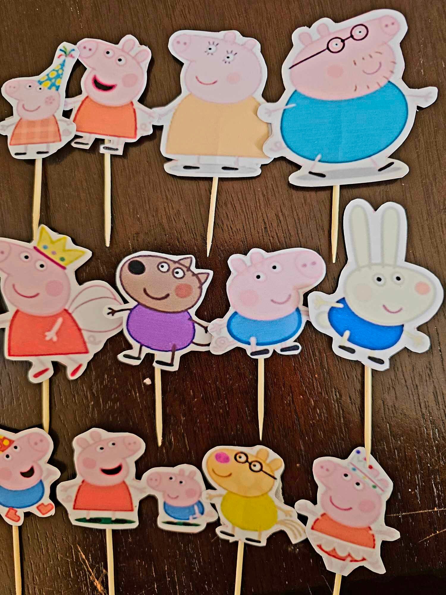 Peppa Pig Cupcake Topper Peppa Pig Cupcake Toppers Cupcake Topper Peppa ...