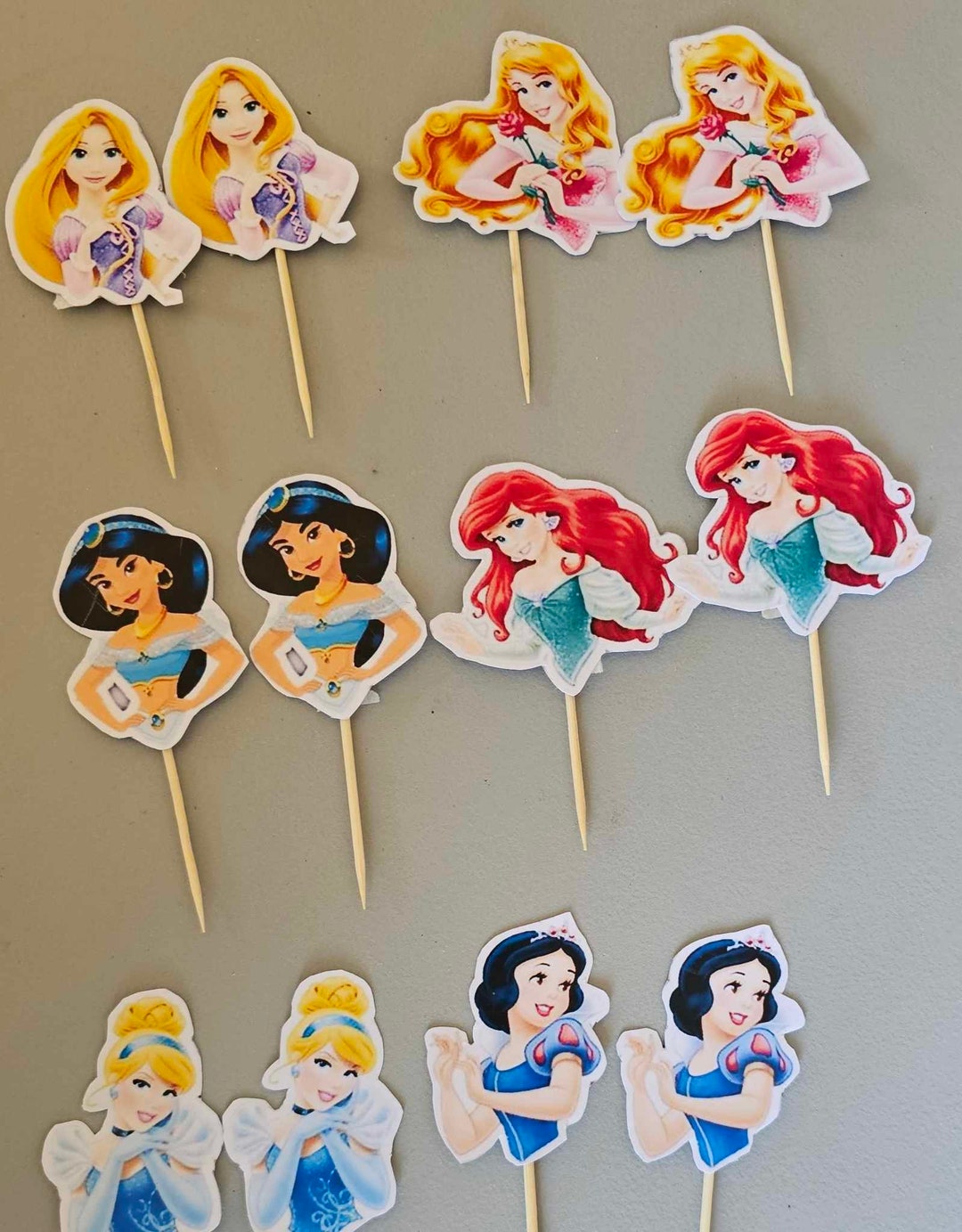 Princess Cupcake Topper Princess Theme Cupcake Toppers Cupcake Toppers ...