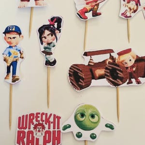 12 of Wreck It Ralph Cup Cake Toppers, Cup Cake Toppers, Wreck It Ralph ...