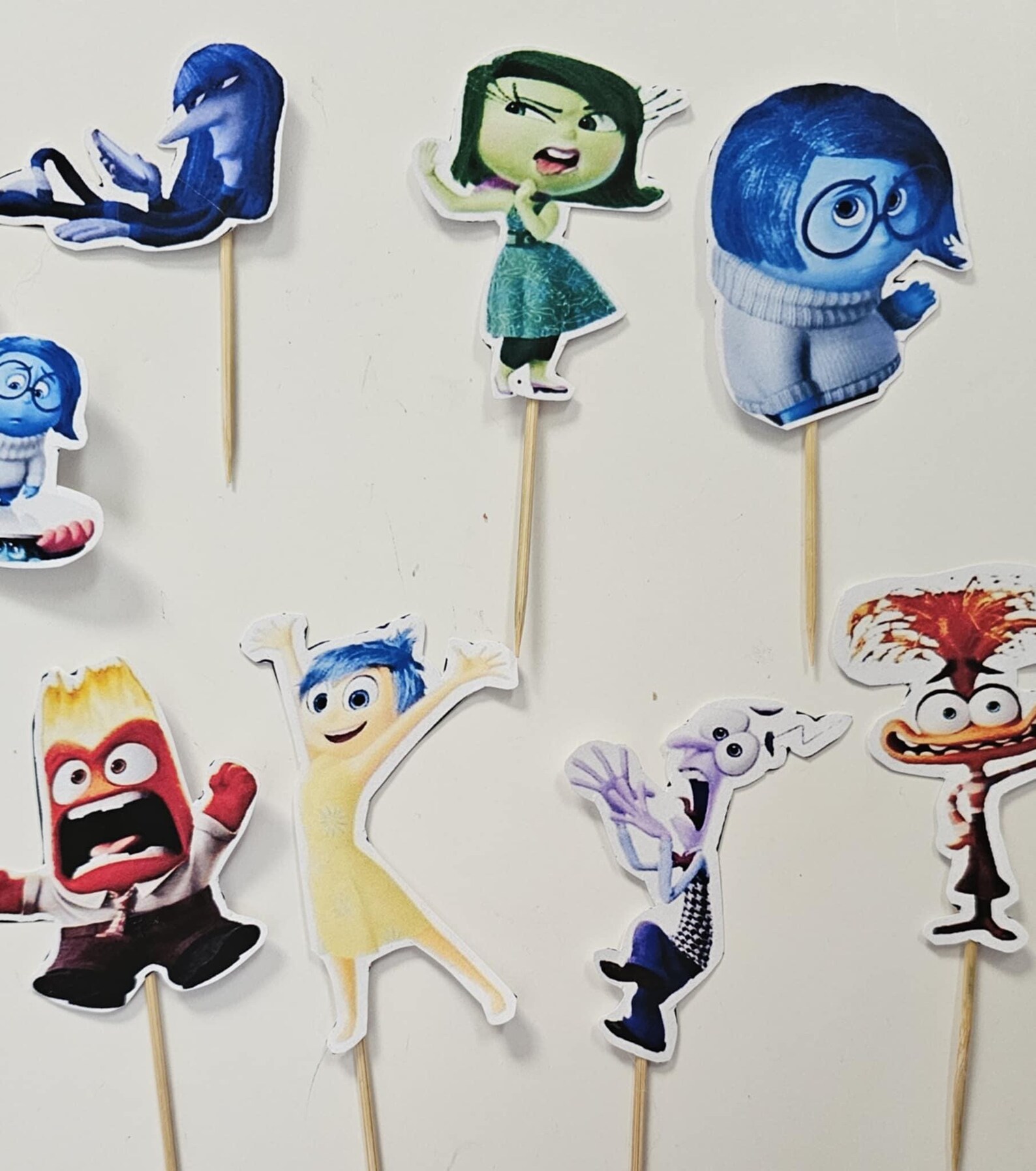 12 of Inside Out 2 Cup Cake Toppers,themed Cup Cake Toppers - Etsy