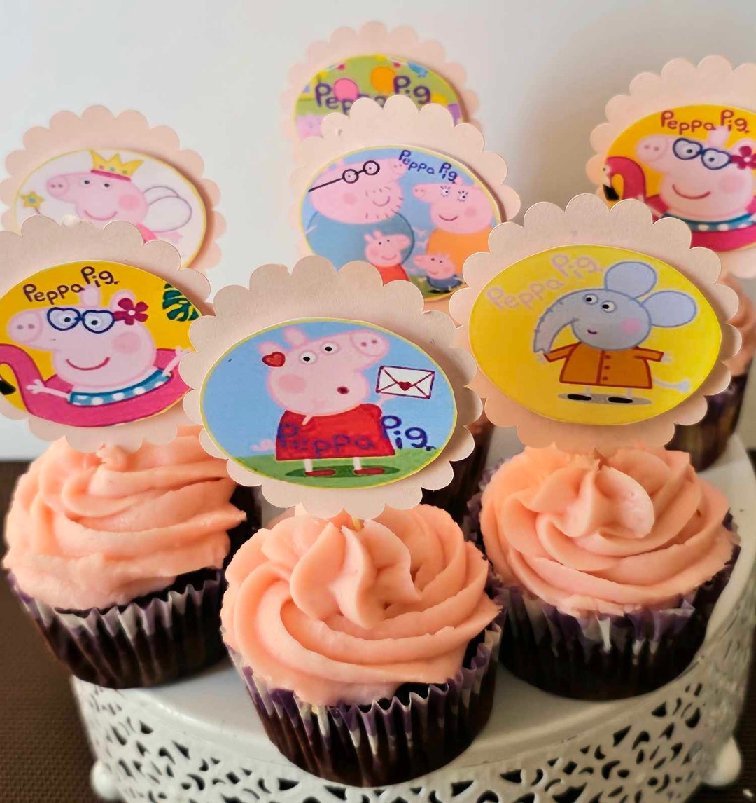 Peppa Pig Cupcake Topper Peppa Pig Cupcake Toppers Cupcake Topper Peppa ...
