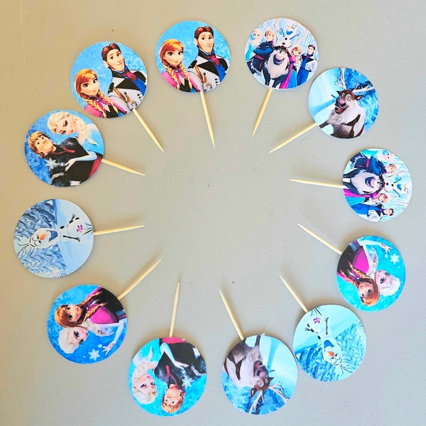 Anna Cup Cake Toppers - Etsy