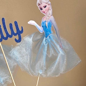 Elsa Frozen Centerpieces / Frozen/ Elsa Cut Outs With Skirt / Frozen ...